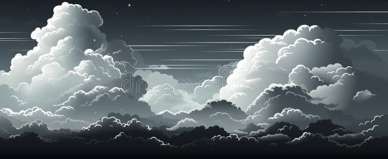 Gray Cloud Solid Color, Vector Abstract Background Stock Illustration ...