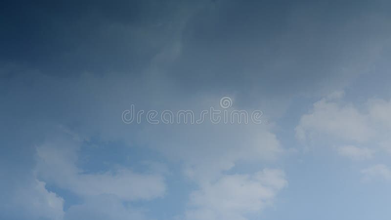 Gray Clouds on Sky before Rainy and Strom Danger Weather Climate ...