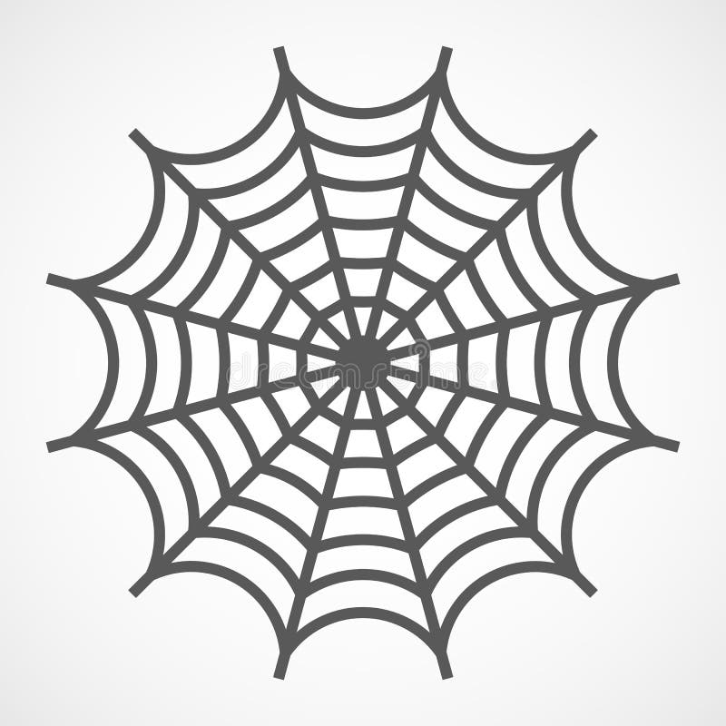 Cobweb Icon. Vector Illustration Stock Illustration - Illustration of ...