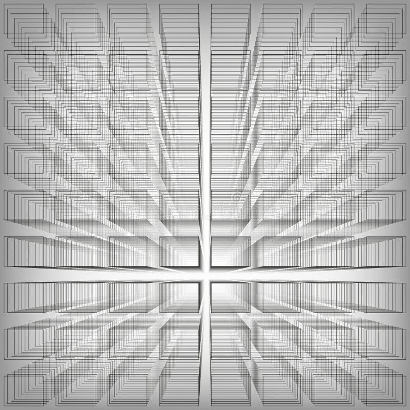 Gray Color Abstract Infinity Background, 3d Structure with Rectangles ...