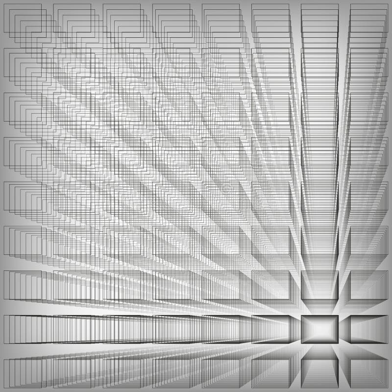 Gray Color Abstract Infinity Background, 3d Structure with Rectangles ...