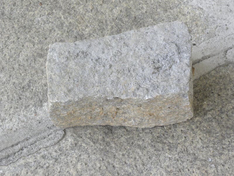 Gray Color Boulder on Concrete Background Stock Photo - Image of ...