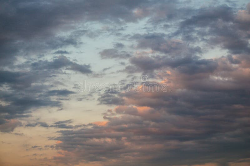 Gray Color Clouds Partly Cover the Sky Stock Image - Image of dark ...