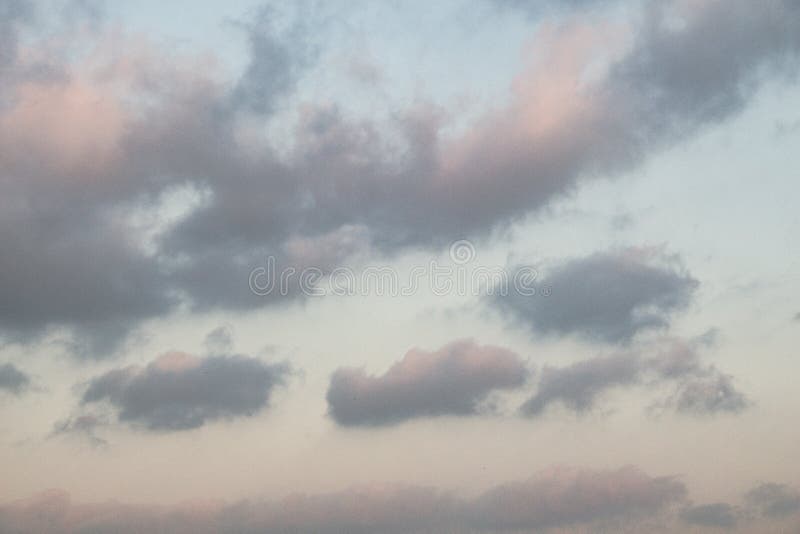 Gray Color Clouds Partly Cover the Sky Stock Image - Image of cumulus ...