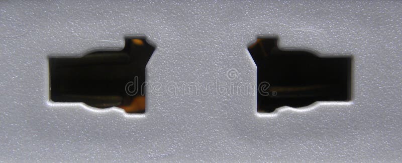 Gray Color 2 Pin Electrical Socket Stock Photo - Image of outlet ...