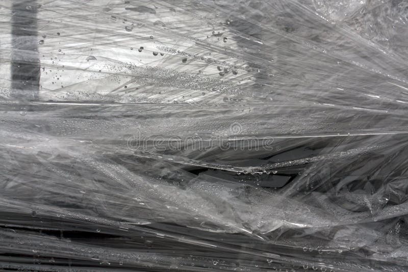 Gray Color Plastic Wrap Surface. Stock Photo - Image of polythene ...