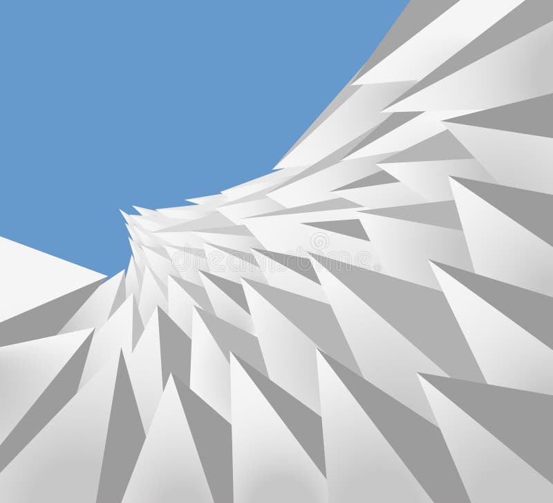 Gray Color Triangle Shaped Scene Stock Illustration - Illustration of ...