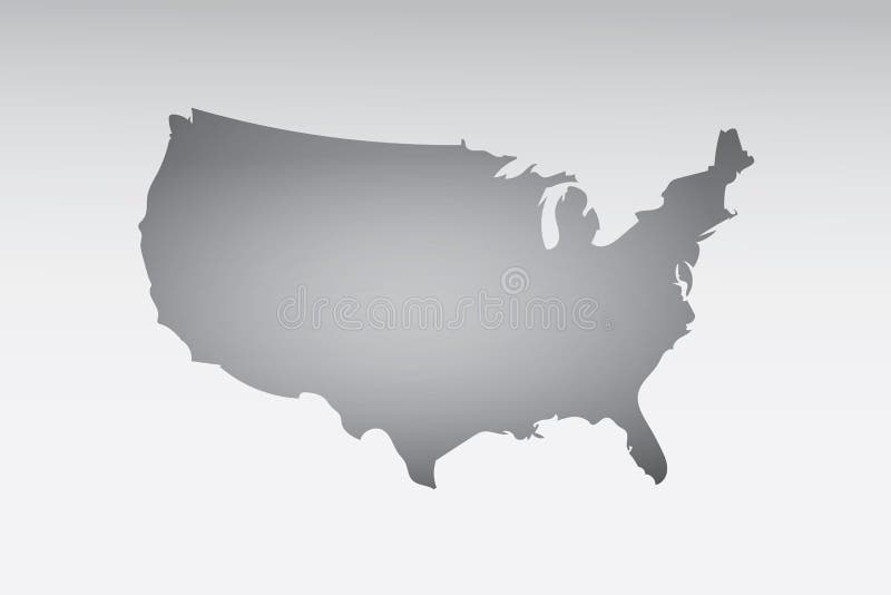 USA map gray stock vector. Illustration of geography - 83254505