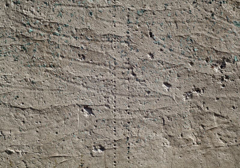 Gray Color Weathered Plaster Wall Surface. Stock Image - Image of ...