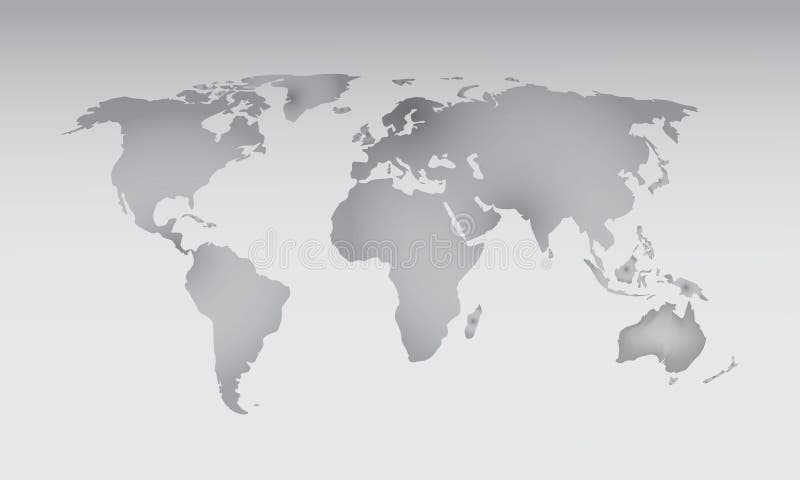 Gray Color Indonesia Map with Dark and Light Effect Vector on Light ...