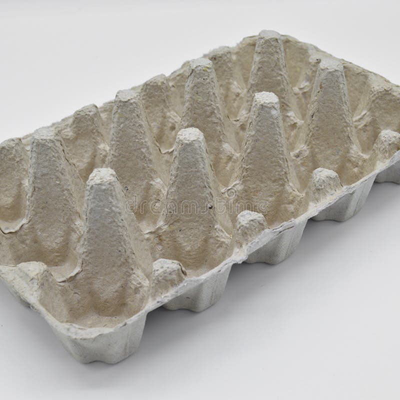Gray Colored Empty Egg Carton. Stock Image - Image of carton, foam ...