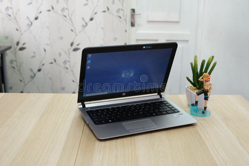 Gray Colored Hp Pavilion Laptop Editorial Stock Photo - Image of ...