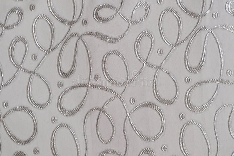 Gray Colored Patterned Fabric Texture Stock Image - Image of canvas ...