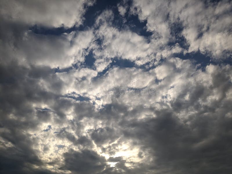 Thunder Clouds Gathering on the Sky Stock Photo - Image of atmosphere ...
