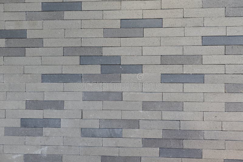 Gray Colour Brick on Wall Background Stock Image - Image of ...