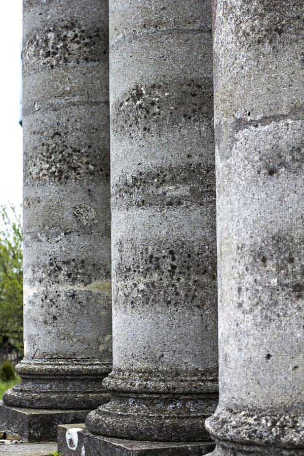 Gray Columns stock image. Image of culture, backdrop - 120334039