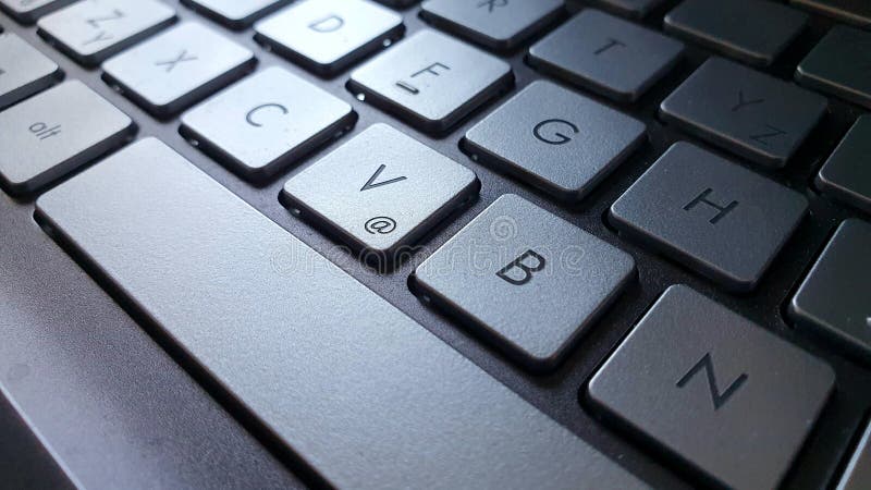 Gray computer keyboard stock photo. Image of electronics - 214380108