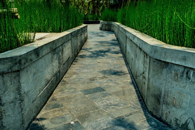 Gray Concrete pathway stock image. Image of garden, footpath - 90445525
