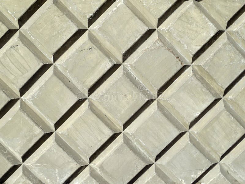 Gray Concrete Slab with a Diagonal Pattern Stock Image - Image of ...
