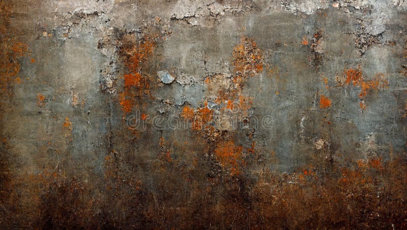 Gray Concrete Texture with Rust, Crackes and Scratches Stock ...