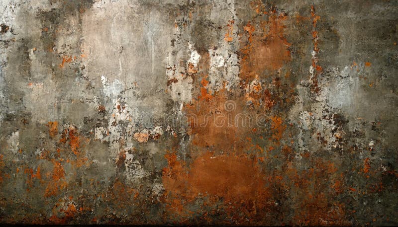 Gray Concrete Texture with Rust, Crackes and Scratches Stock ...