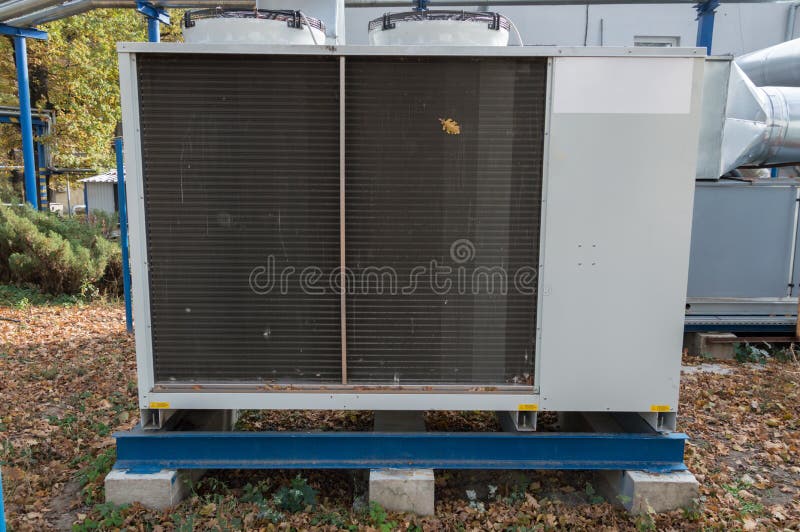 Gray Commercial Cooling Unit for Central Ventilation System with Big ...