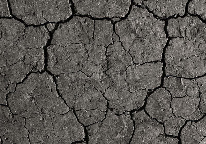 Gray Cracked Earth Background Texture Stock Photo - Image of black ...