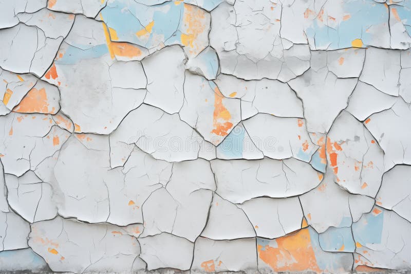 Cracked Paint Texture on a Fiberglass Surface Stock Image - Image of ...