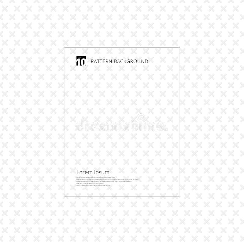 Gray Cross Pattern. Geometric Gray Plus Seamless on White Background ...