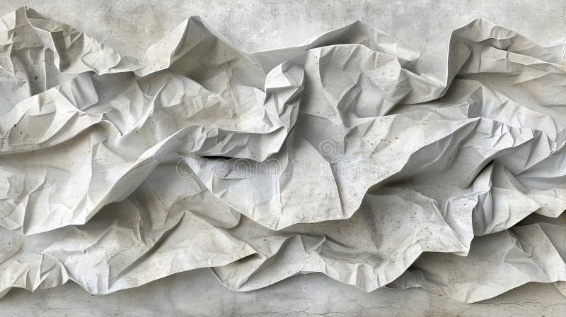 Gray Crumpled Paper Texture for Design Projects, Ideal Background, High ...