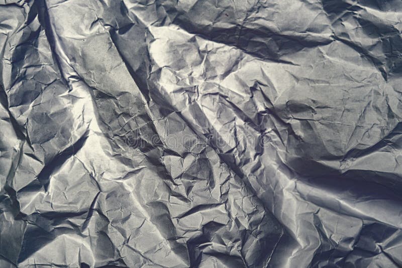 Gray Crumpled Shiny Abstract Paper Background Stock Image - Image of ...