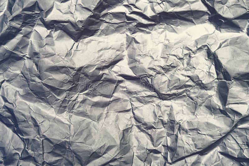 Gray Crumpled Shiny Abstract Paper Background Stock Photo - Image of ...
