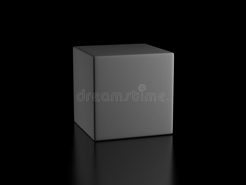 Gray cube stock illustration. Illustration of abstract - 49437630
