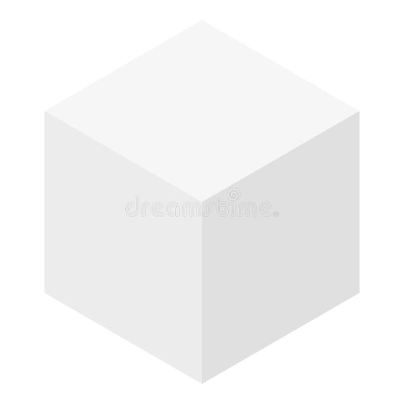 Gray Cube Icon, Isometric Style Stock Vector - Illustration of ...