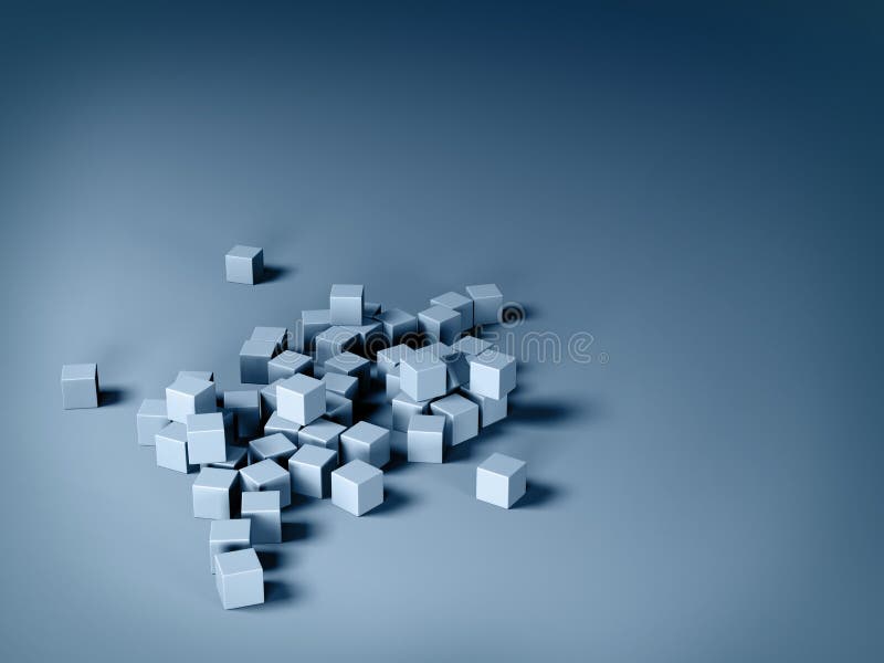 Gray cubes stock illustration. Illustration of abstract - 46911475