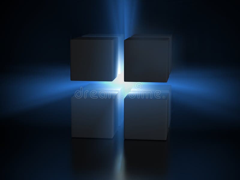 Gray cubes stock illustration. Illustration of glow, square - 49658436