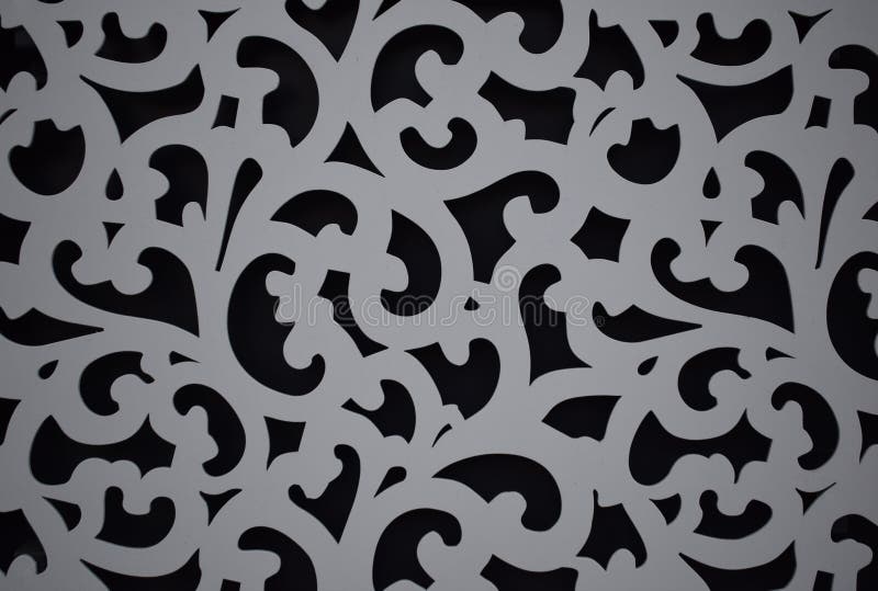 Gray Curvy Pattern on a Black Background. Lines Stock Image - Image of ...