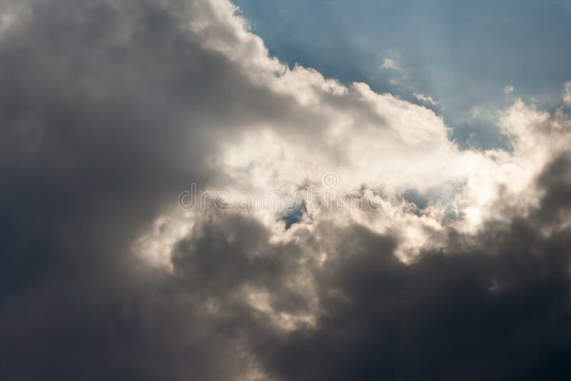 Gray Dark Clouds, Dramatic Scene Stock Image - Image of dangerous ...
