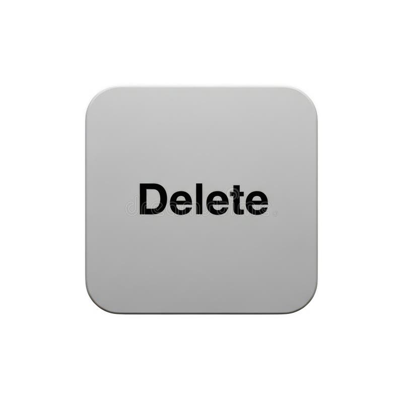 Gray Delete Button Stock Illustrations – 916 Gray Delete Button Stock ...