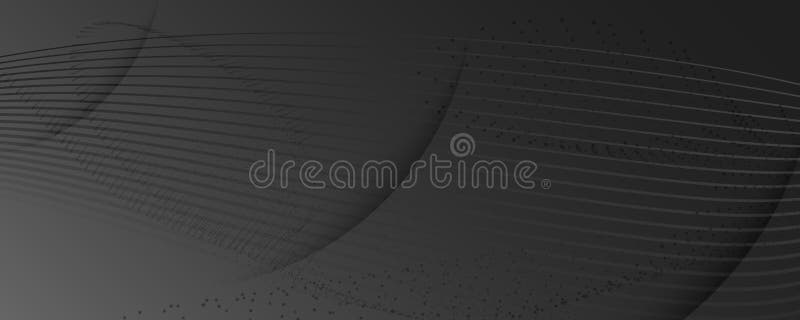 Gray Digital Background. Flow Abstract Elements Stock Vector ...