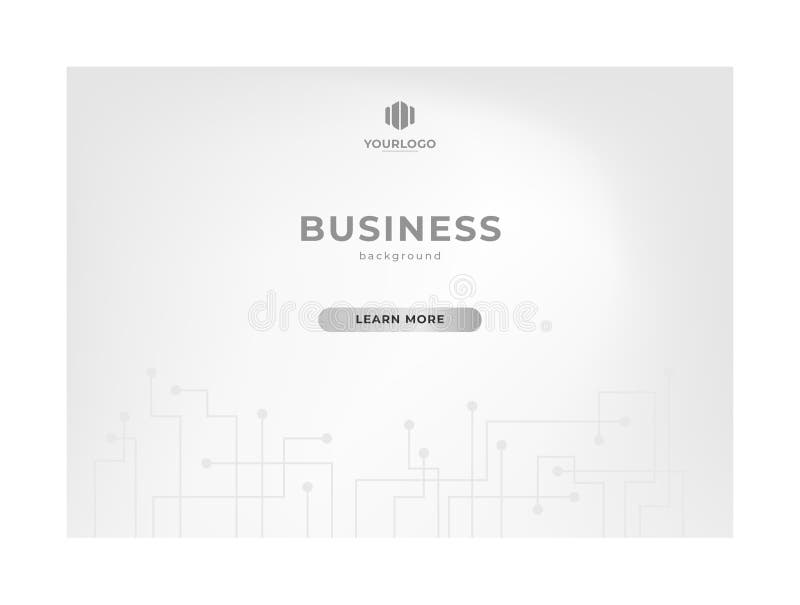 Gray Digital Technology Background Template Stock Vector - Illustration ...