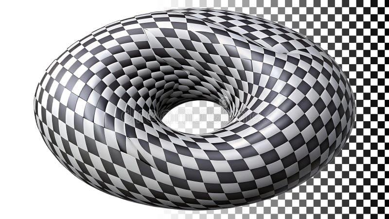 Gray Donut Shape, Abstract Ring Design, Modern & Decorative Element Png ...