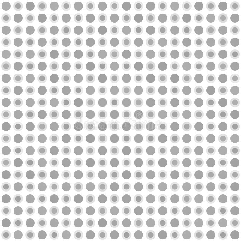 Gray Dot Pattern with Rings. Seamless Vector Background Stock Vector ...