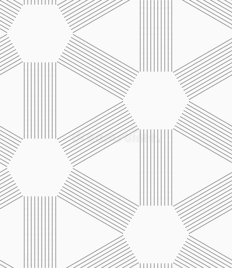 Gray Dotted Lines Forming Triangles and Hexagons Stock Vector ...