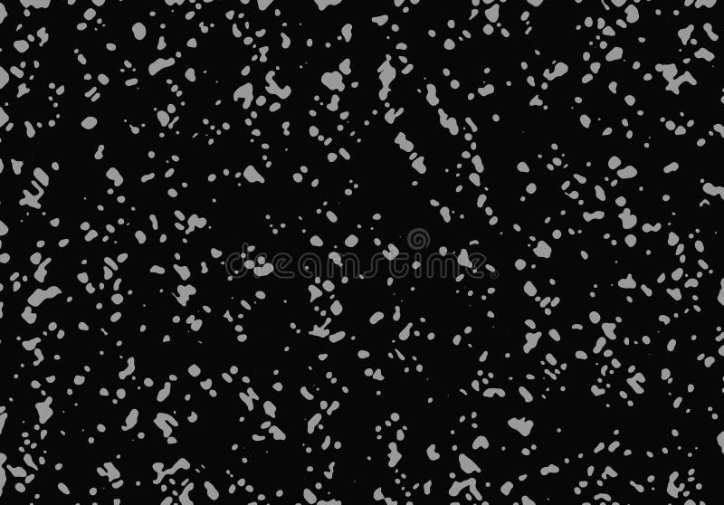 Gray Dotted Pattern Scattered on Black Background. Stock Illustration ...