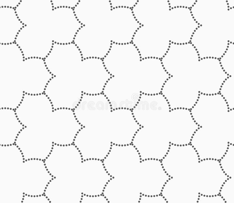 Gray Dotted Wavy Lines Forming Stars Stock Vector - Illustration of ...