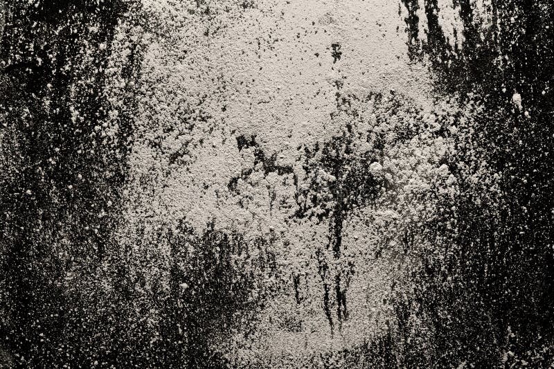 Gray Dust on the Black Surface of an Object Stock Photo - Image of grey ...