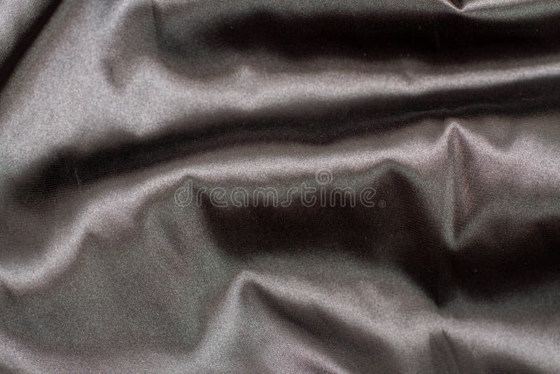 Gray Elegant Silk Fabric with a Large Fold and Draped Waves Stock Photo ...