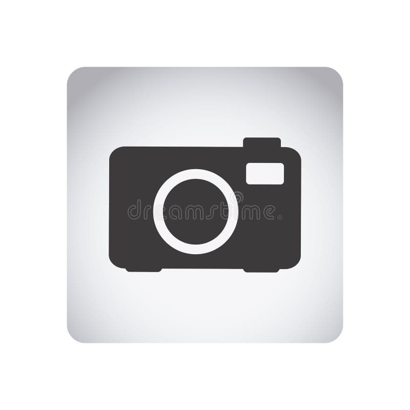 Gray emblem camera icon stock illustration. Illustration of cinema ...