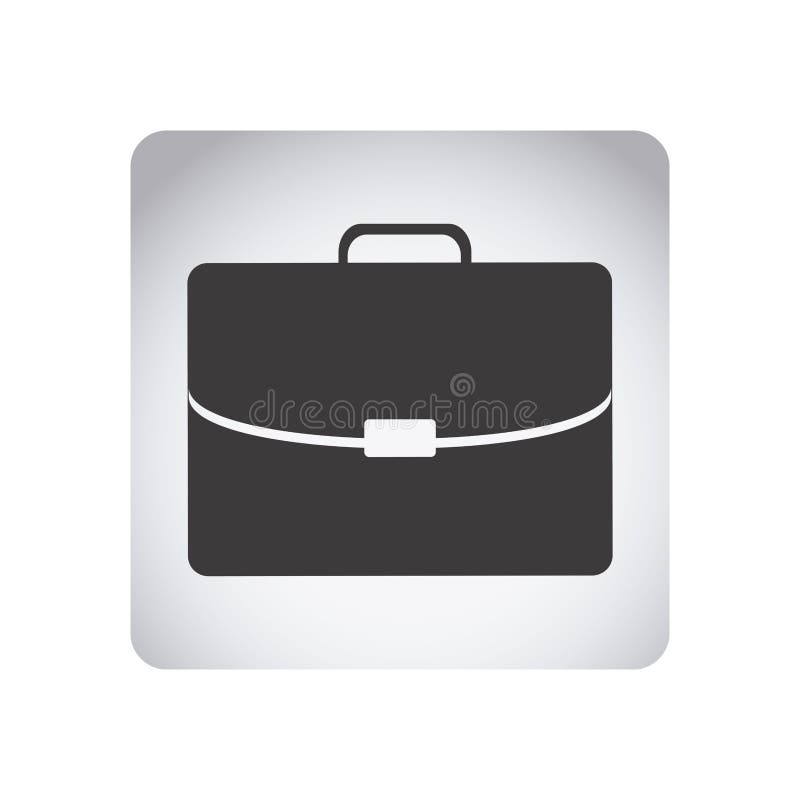 Gray emblem suitcase icon stock illustration. Illustration of plane ...